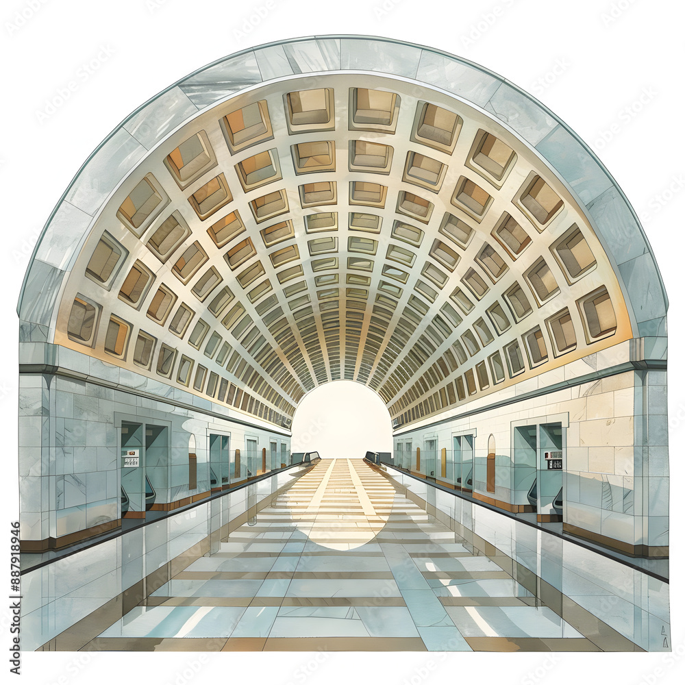 washington, dc - march 25, 2024: entrance to the smithsonian dc metro ...