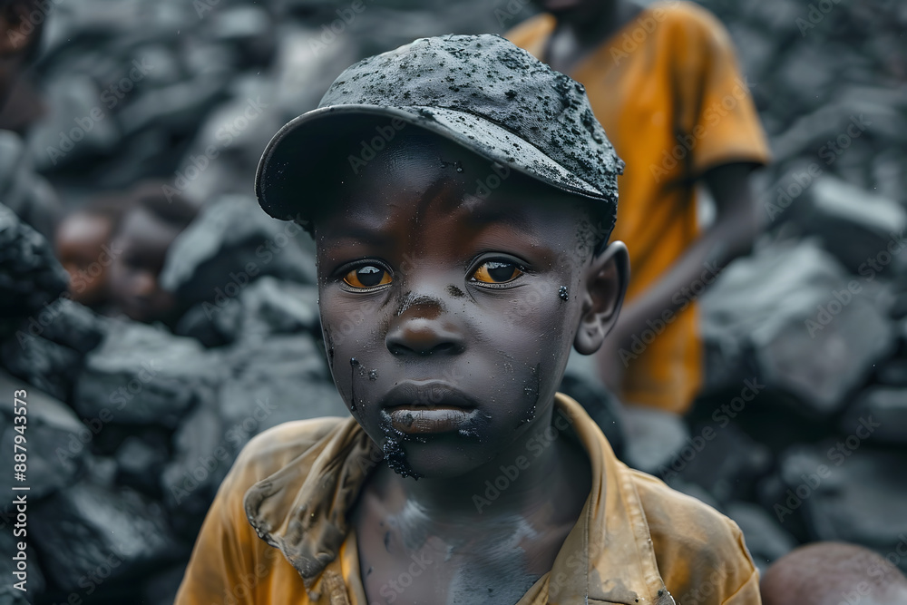 Children in impoverished African regions working in hazardous coal ...