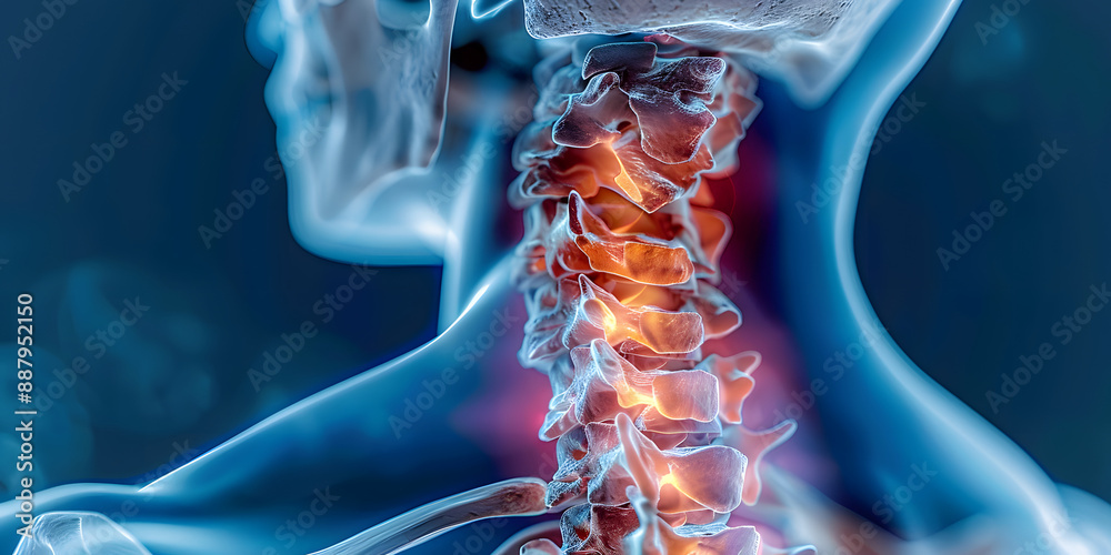 Visualize C1 vertebra injury causing neck pain and headache in ...