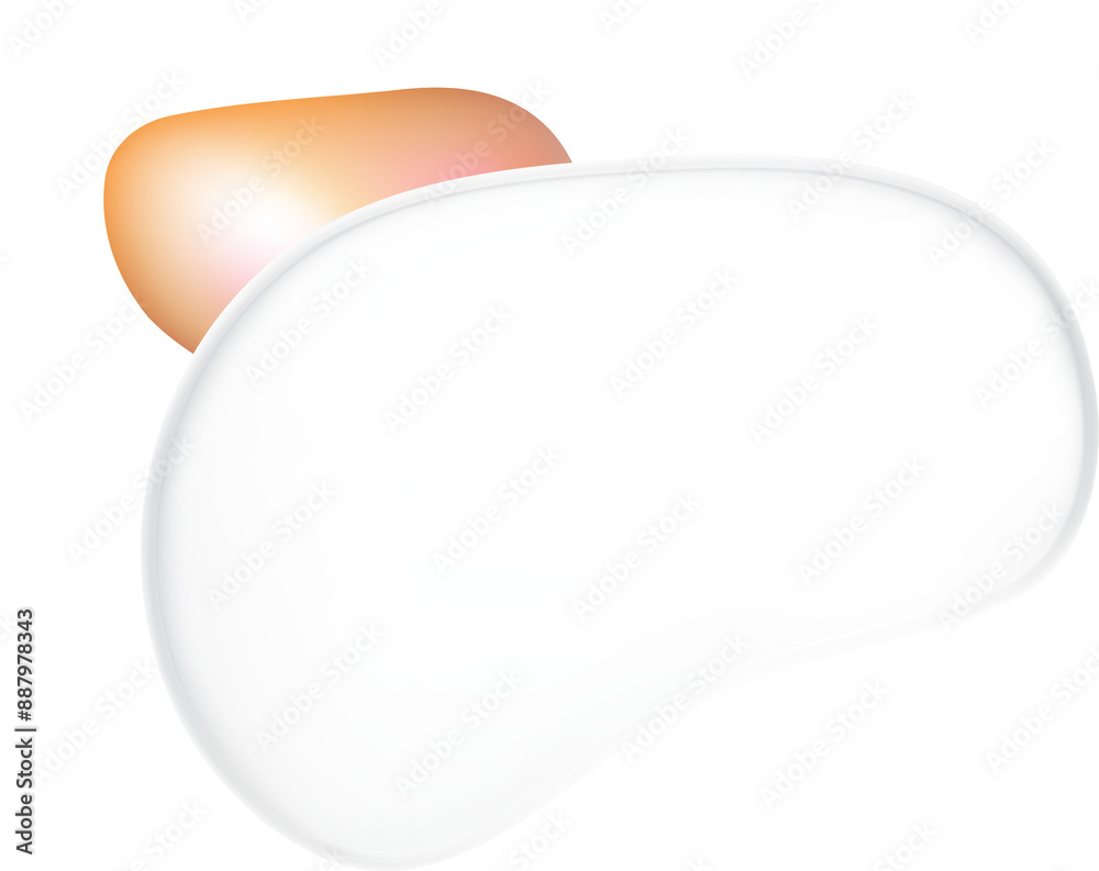 3d blur glassmorphism blob frame design with rectangle and circle shape ...