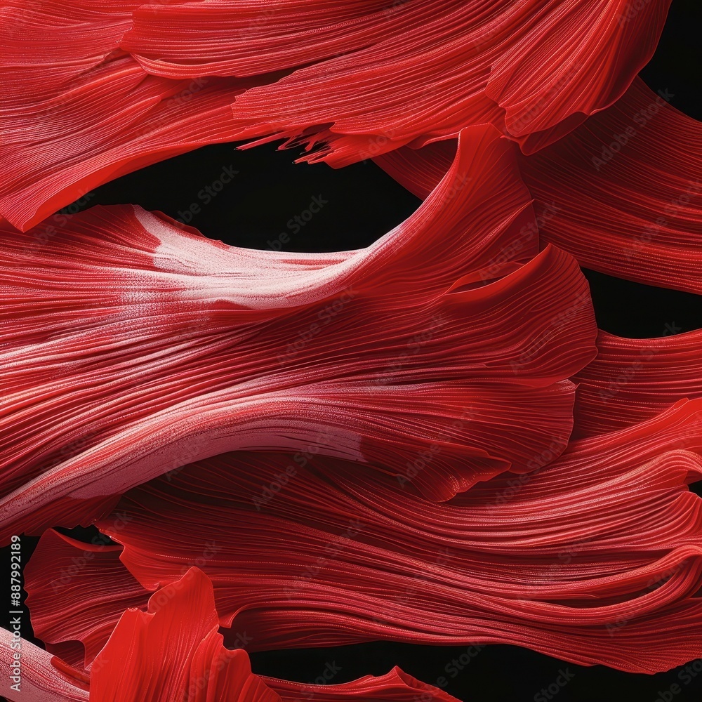 Stylized illustration of human muscle fibers under a microscope, Human ...