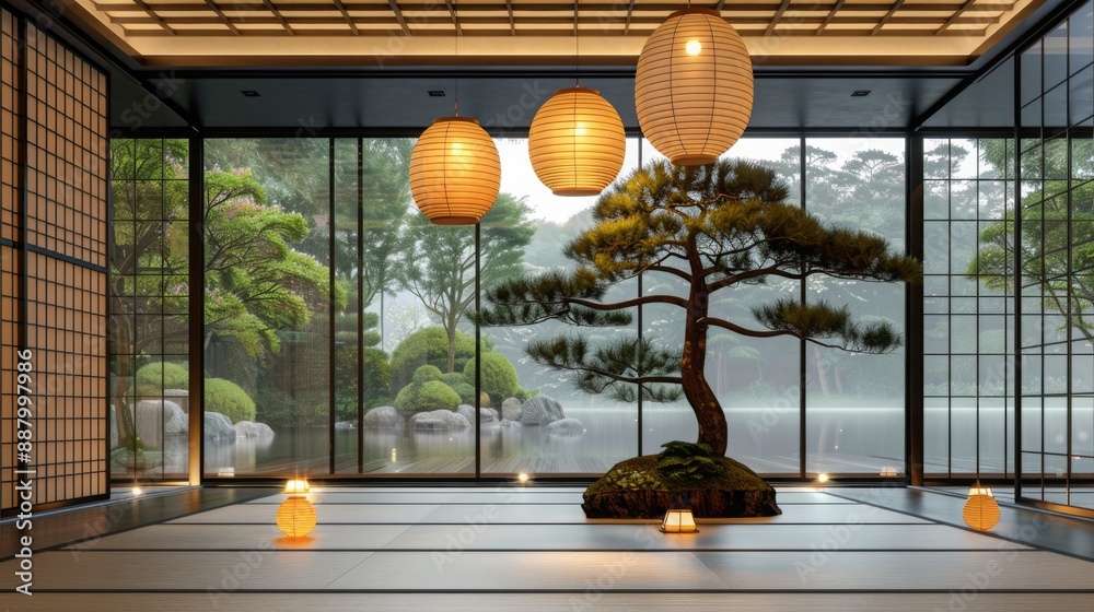 tatami flooring interior design , Paper walls interior design ...