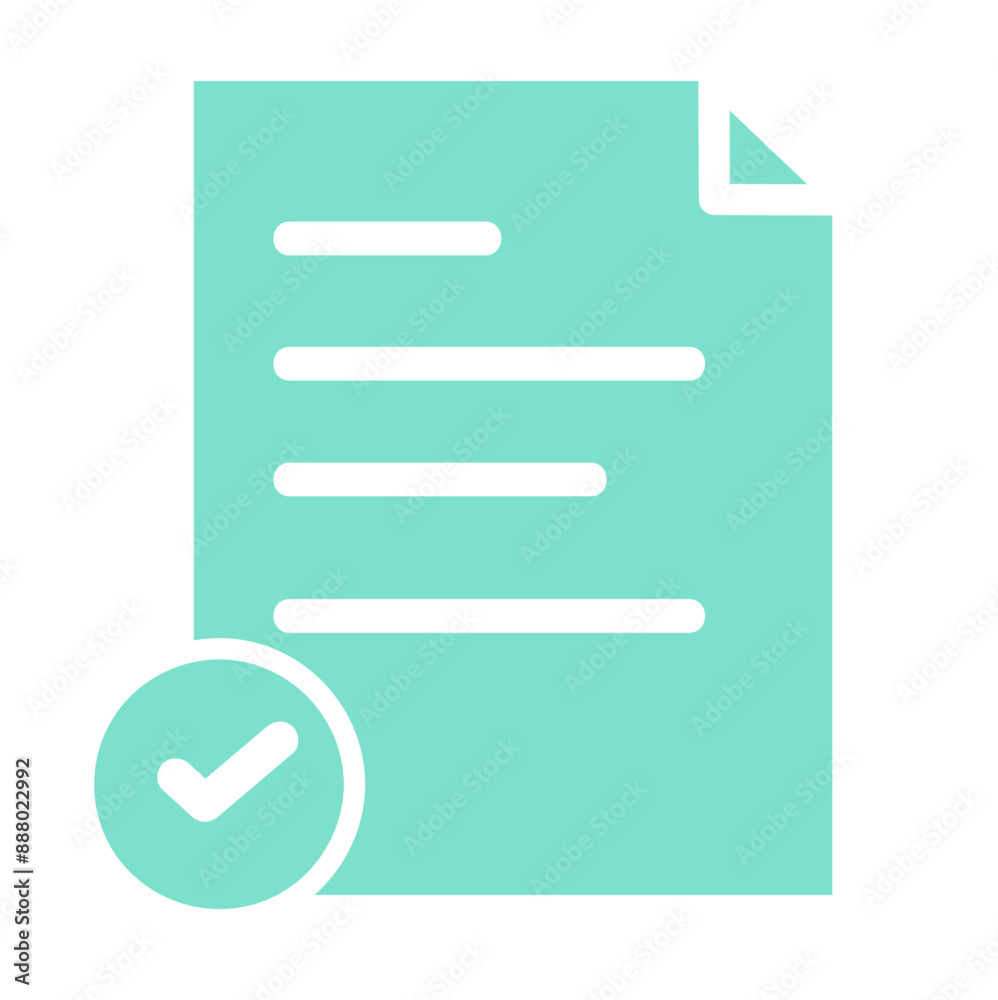 The checklist icon is a graphical representation typically used in ...