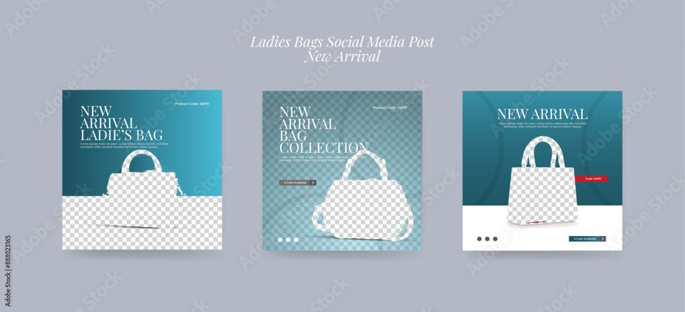 handbag social media post, instagram post for e commerce and online ...