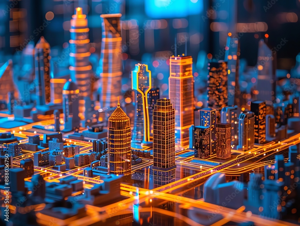 Digital urban planning model with smart infrastructure, real-time data ...