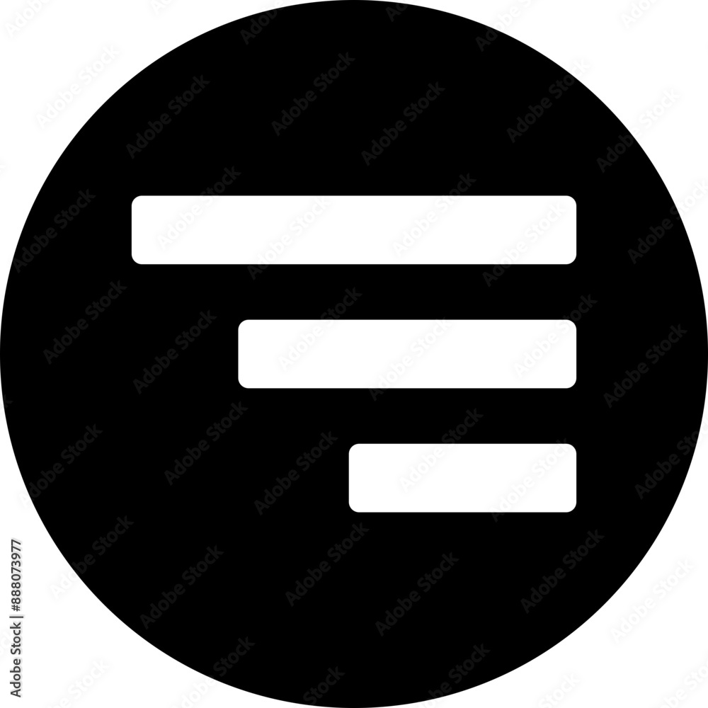 Menu icon black flat and line vector UI Design Elements. Interface Design hamburger Menu ...