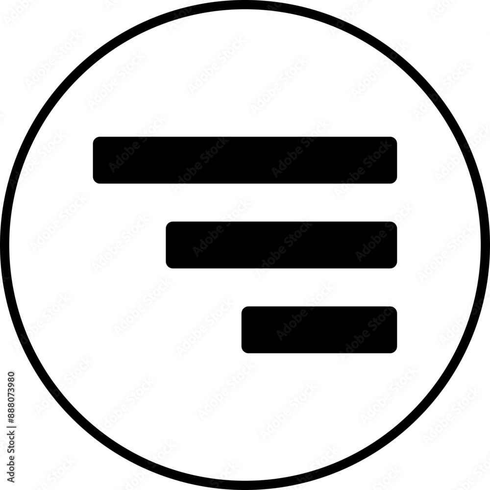 Menu icon black flat and line vector UI Design Elements. Interface Design hamburger Menu ...