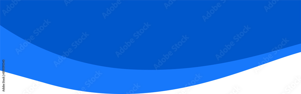 Header shape background for website design. Blue border for banner ...