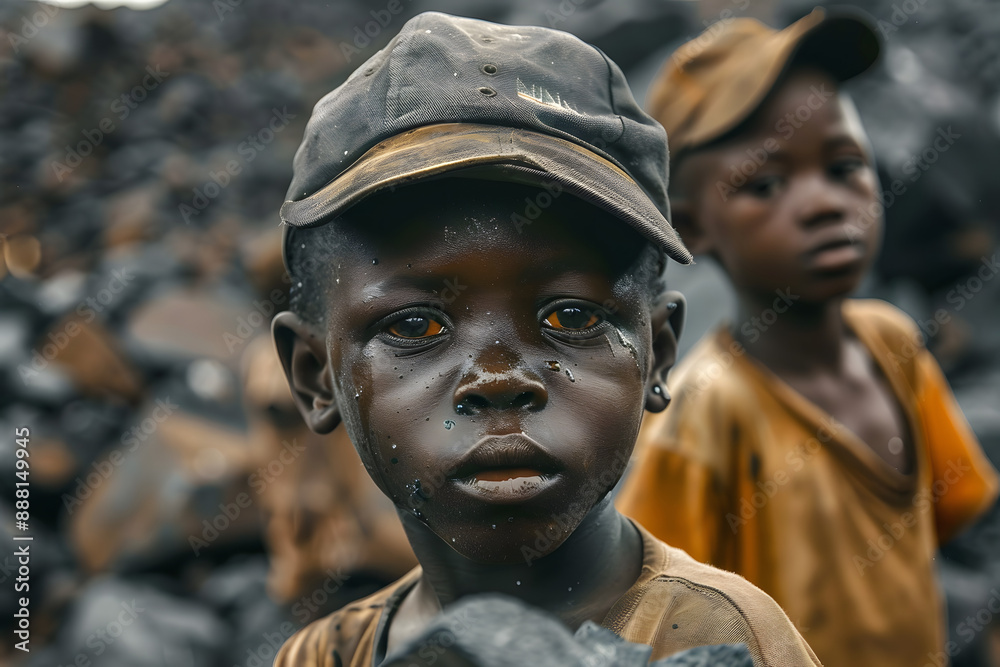 Children in impoverished African regions working in hazardous coal ...