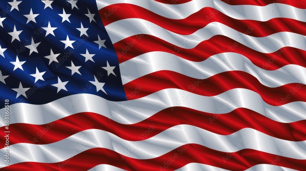 american flag, US American flag, american flag on sky memorial day ...