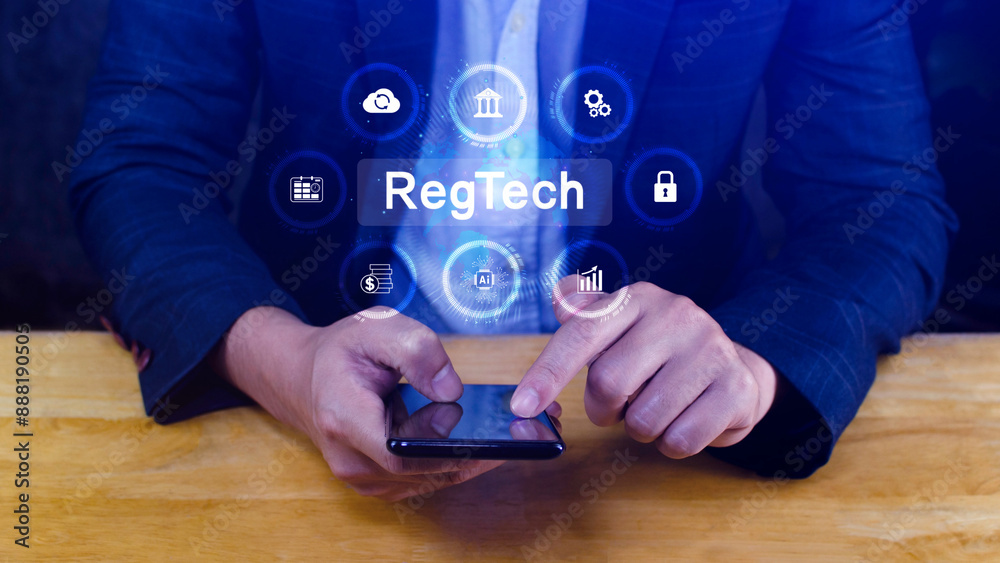 Regtech, Regulatory technology concept, management of regulatory ...