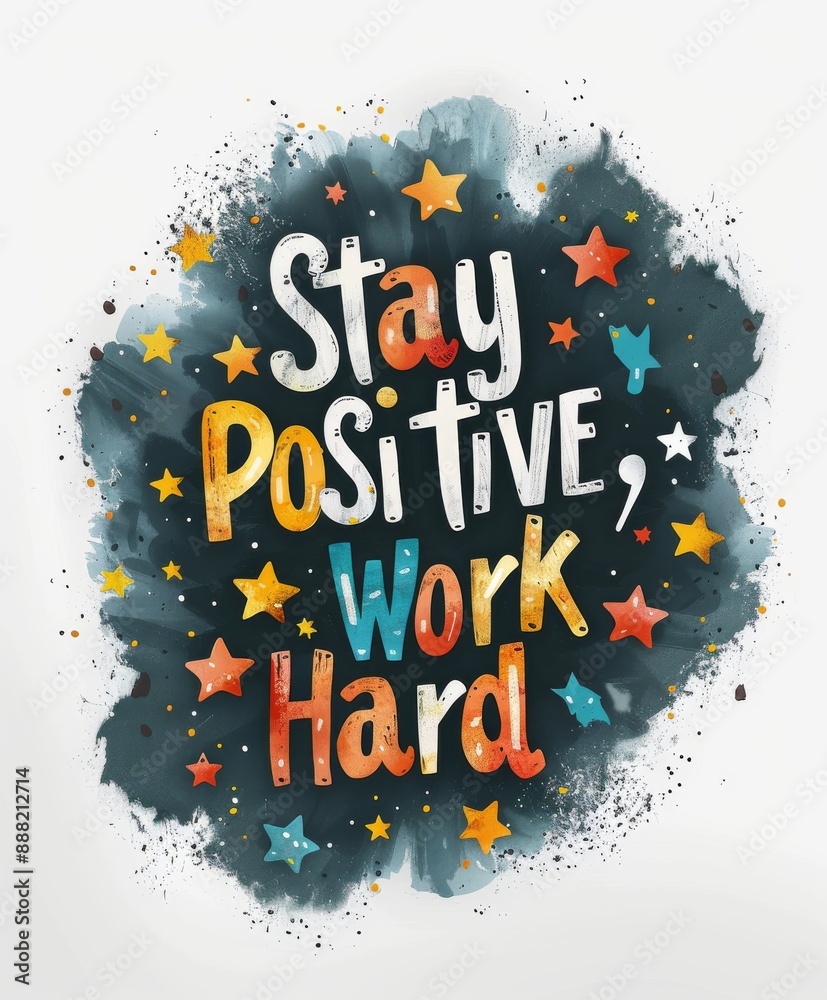 inspirational quote, hand-lettered style, mix of bold and script fonts ...