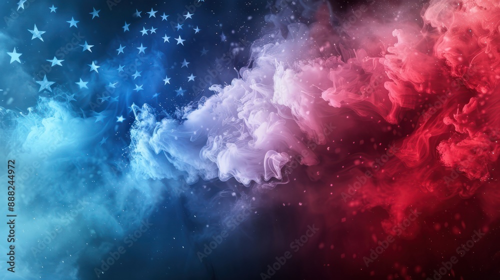 american flag colors from smoke explosion. american flag colors from ...