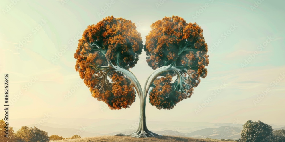 Artistic Tree Emulating Human Kidneys: A Symbol of Health and Wellness ...