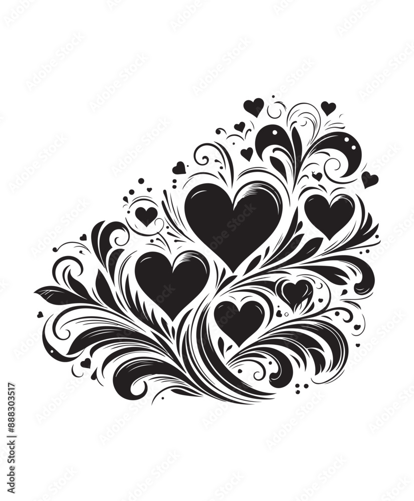 Vector Love Hard Vector Artgraphics Love Hards Icons Setvintage Illustration Love Hard Clipart