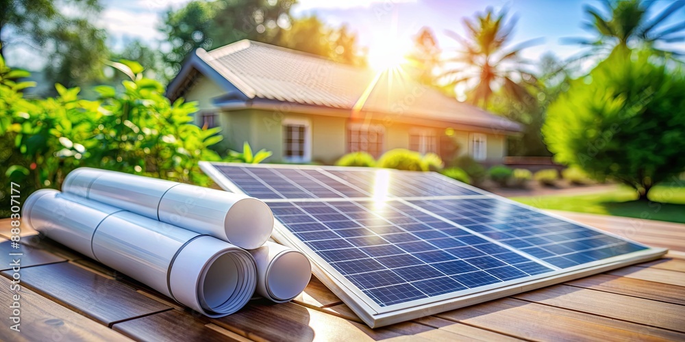 Solar Panel and House Plans for a Sustainable Future, solar panel ...