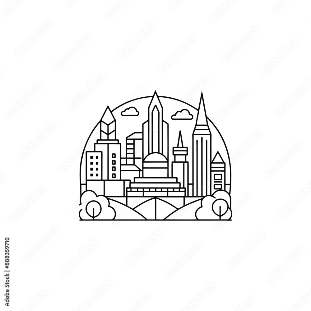 illustration of a house house, building, city, vector, home, town ...
