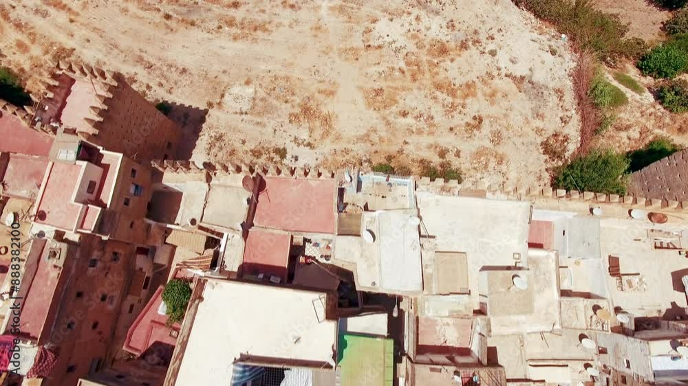 Marvel at the breathtaking 4K aerial view of Fez, capturing its ancient ...