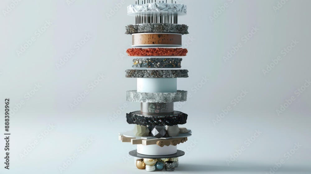 artistic visualization of capital structure optimization, shown as a ...