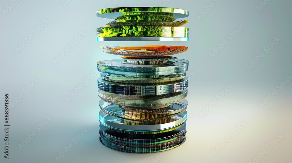 artistic visualization of capital structure optimization, shown as a ...