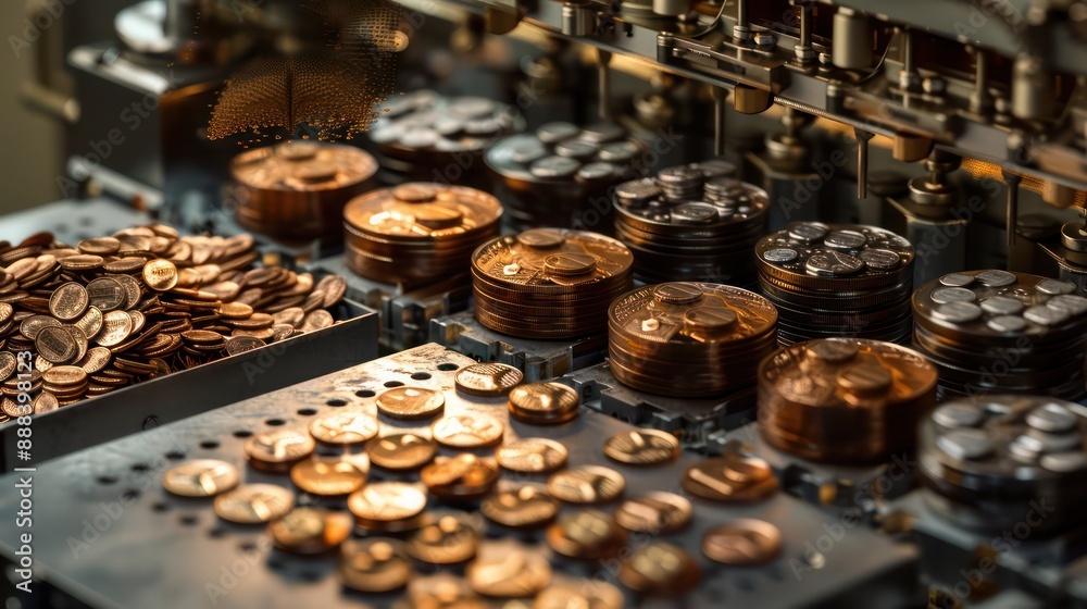 Detailed visualization of a dividend payout calculation, represented by ...