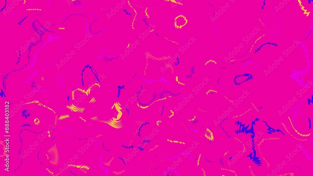 80s and 90s animation with purple background, abstract animation from ...