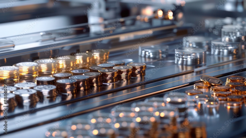 Detailed visualization of a dividend payout calculation, represented by ...