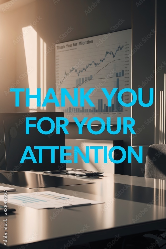 Thank You For Your Attention Presentation Ending in Modern Office Stock ...