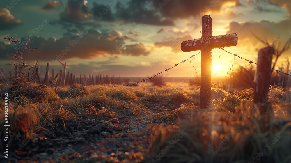 Jesus breaks barriers brings hope and inspires worship and faith. Stock ...