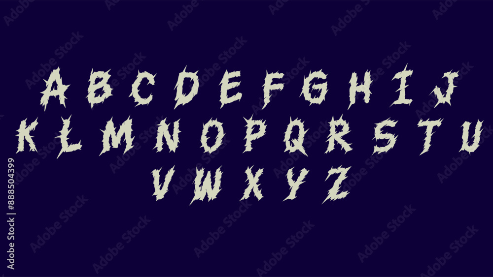 Gothic font vector, medieval dark y2k alphabet, letter typography print ...