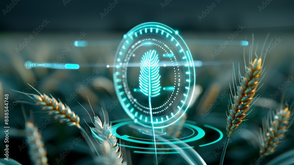 Dynamic scene of farmers integrating technology and nature in ...