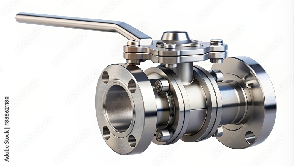 Cross-sectional view of a ball valve , plumbing, industrial, pipeline ...