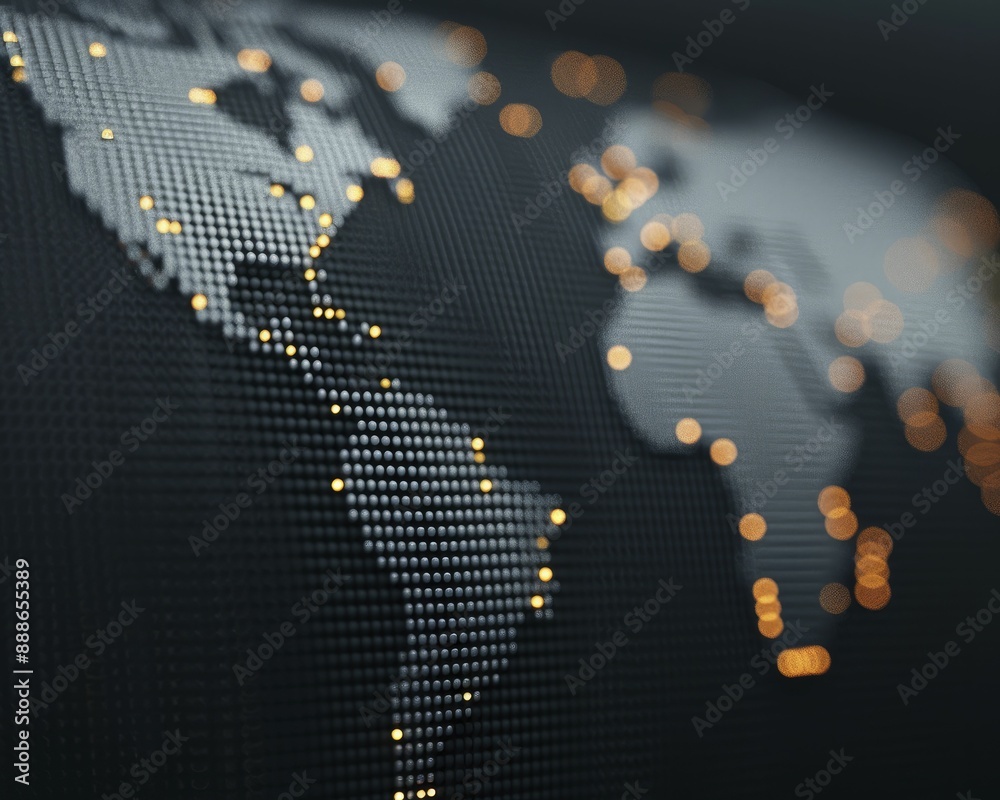 Global stock visuals, highlighting the use of maps to represent global ...