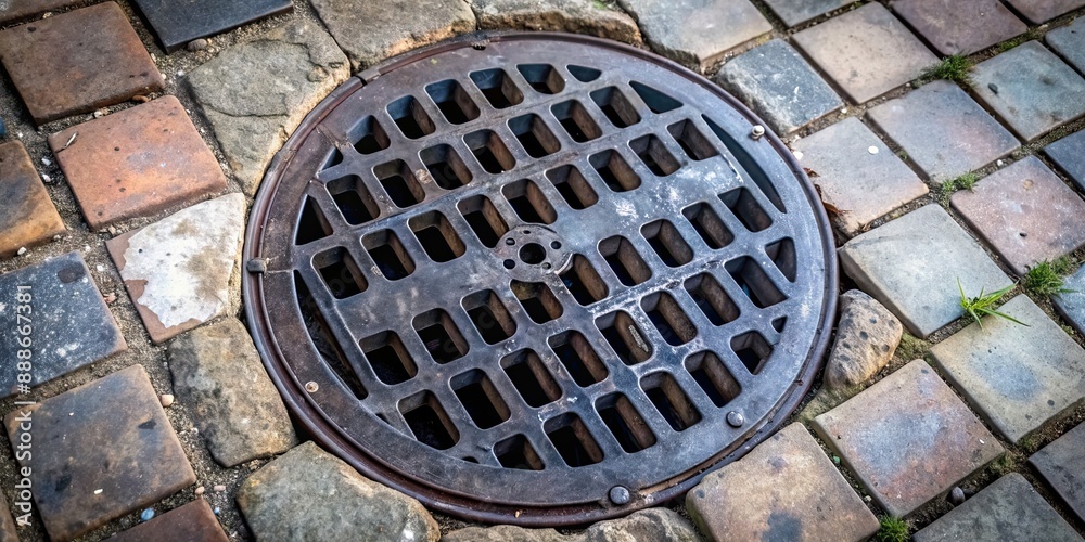 Cast iron drain for storm water runoff , Cast iron, drain, storm water ...