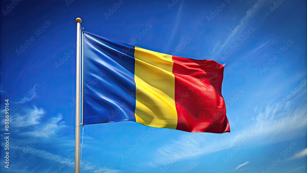 National flag of Romania on display , Romania, Romanian flag, tricolor ...