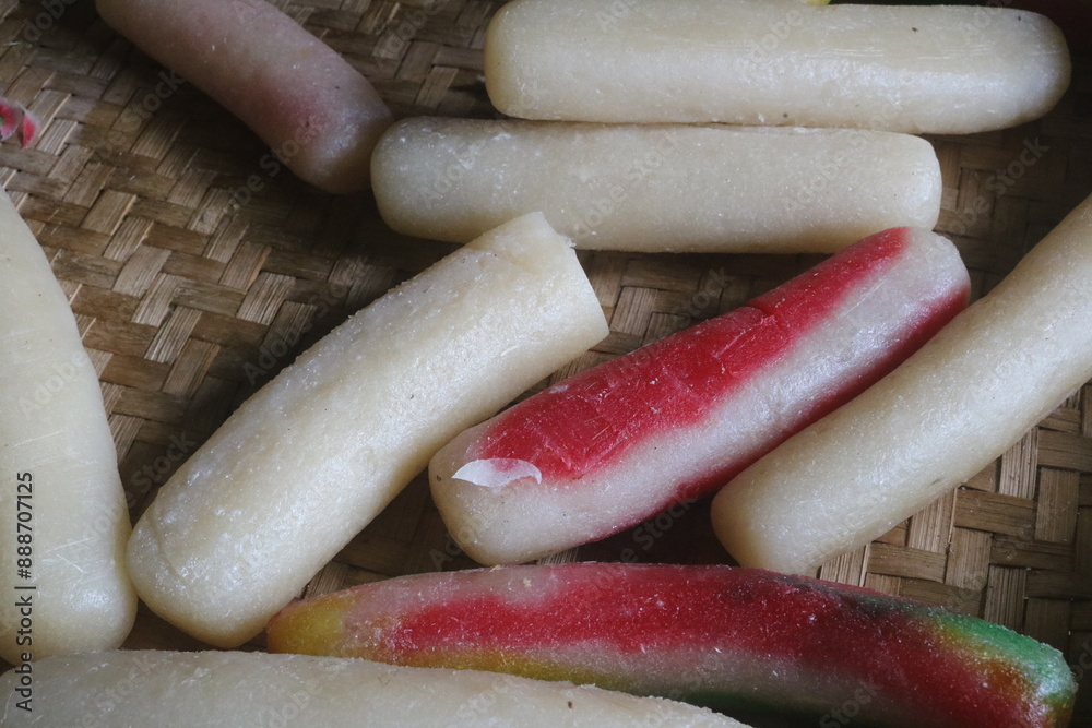 Singkok Crackers. Spicy cassava chips, a typical Indonesian snack ...