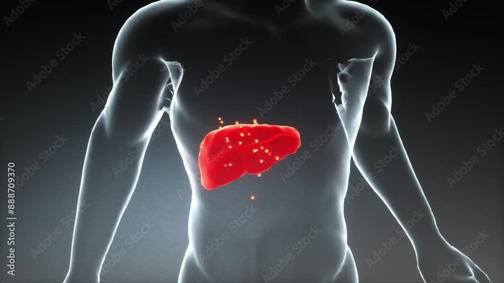Human Internal Digestive Organ Liver with Pancreas and Gallbladder ...