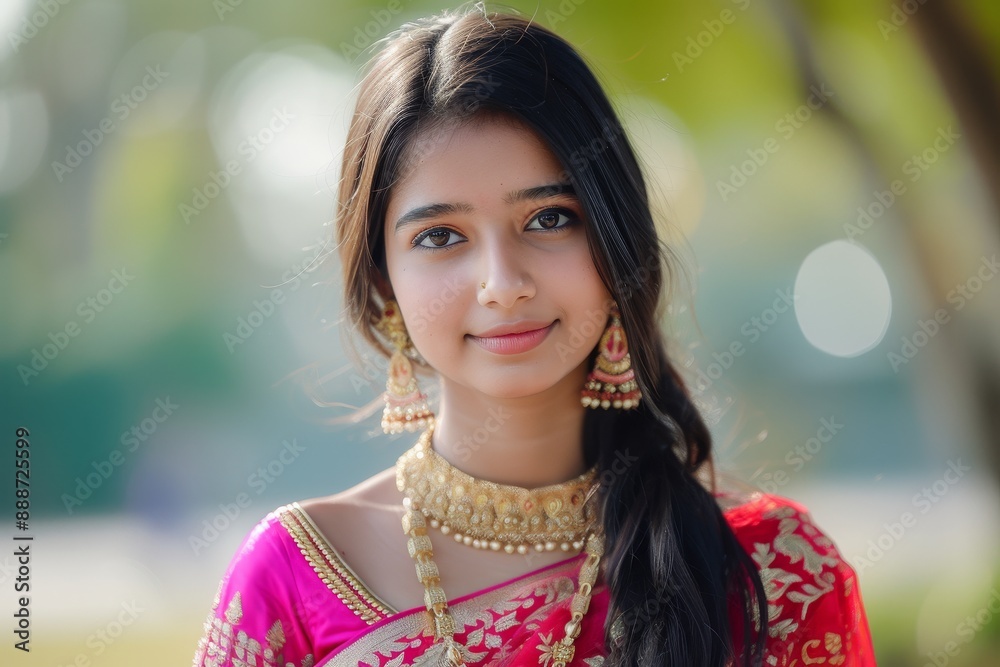 Picture of stunning Indian girl wearing traditional Indian clothing and ...