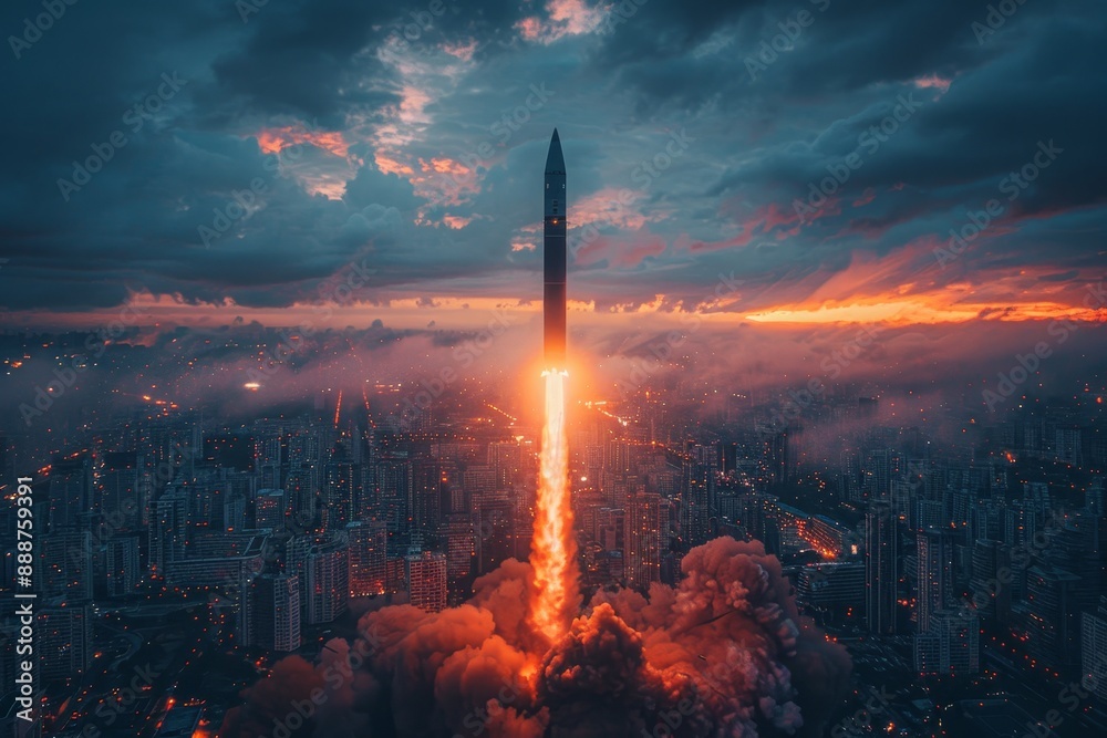 Military satellite launches missile targeting city for international ...