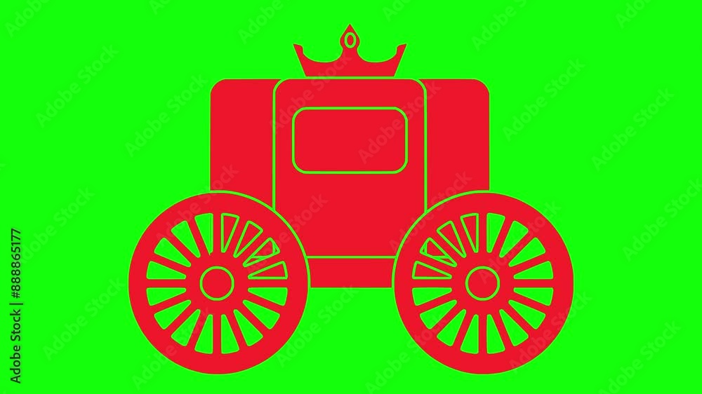 conestoga illustration video animation carriage transport wagon ...