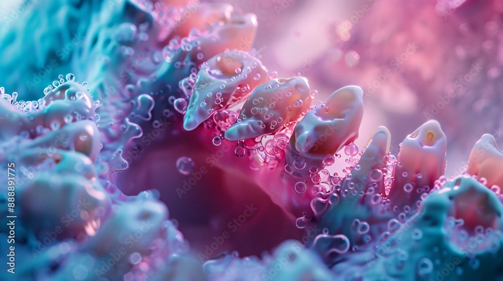 Bacterial Growth in the Mouth ,Science microscopic background ...