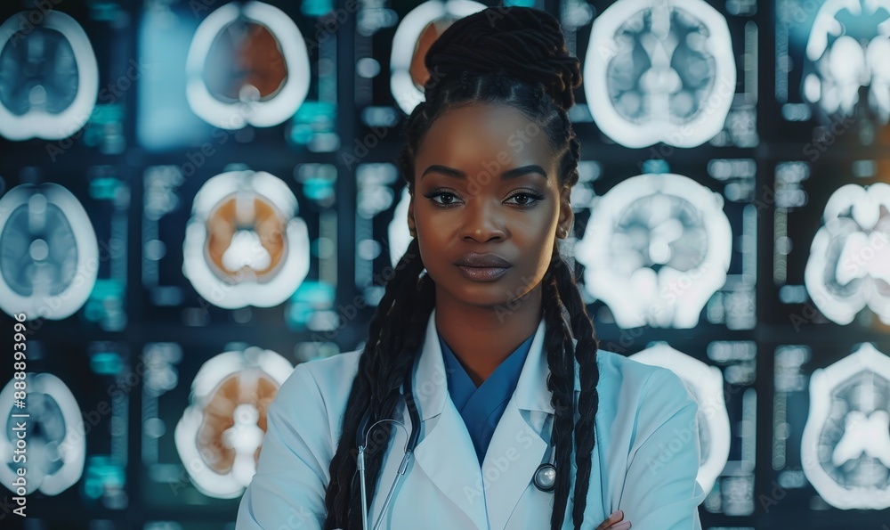 Medical Science Hospital: Confident Black Female Neurologist ...