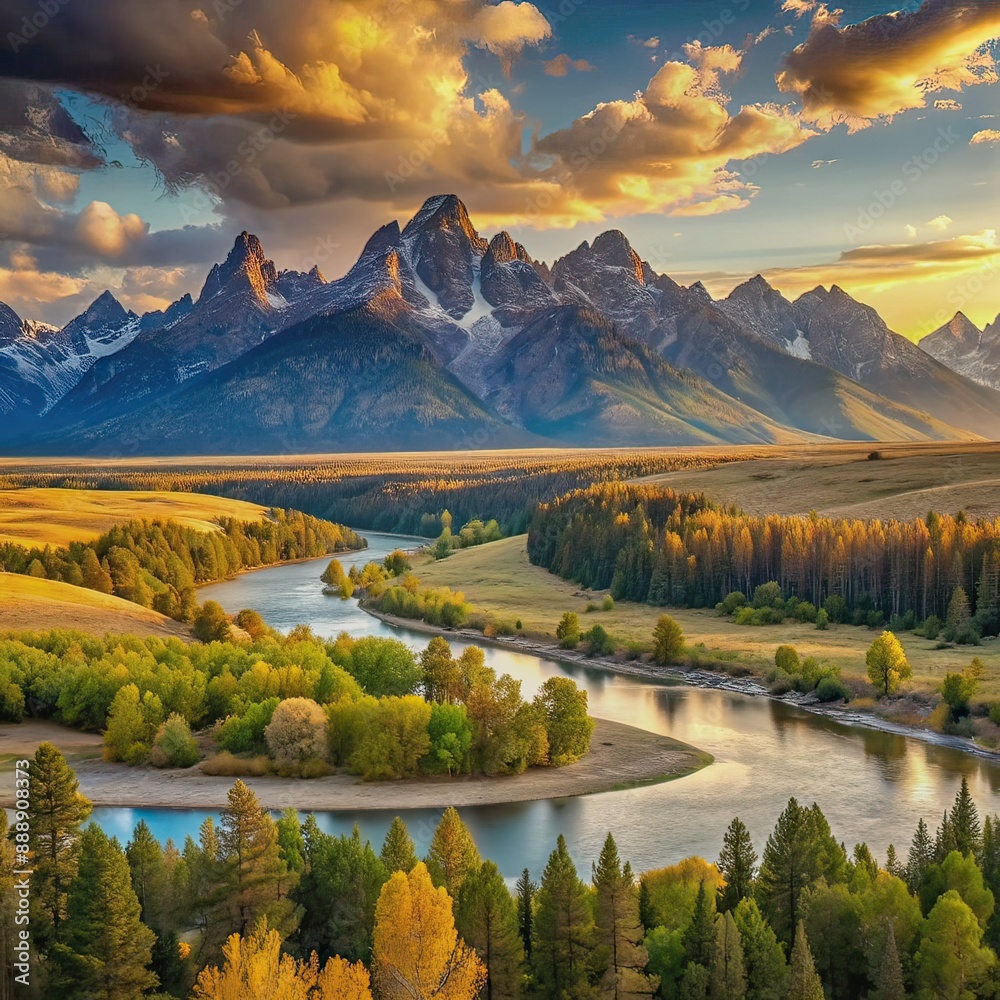 Panoramic vistas of sweeping plains, majestic mountains, and serene ...