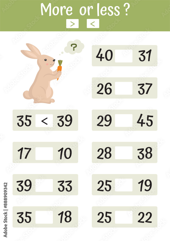 Math worksheets for school education. Learning math game for schooling ...