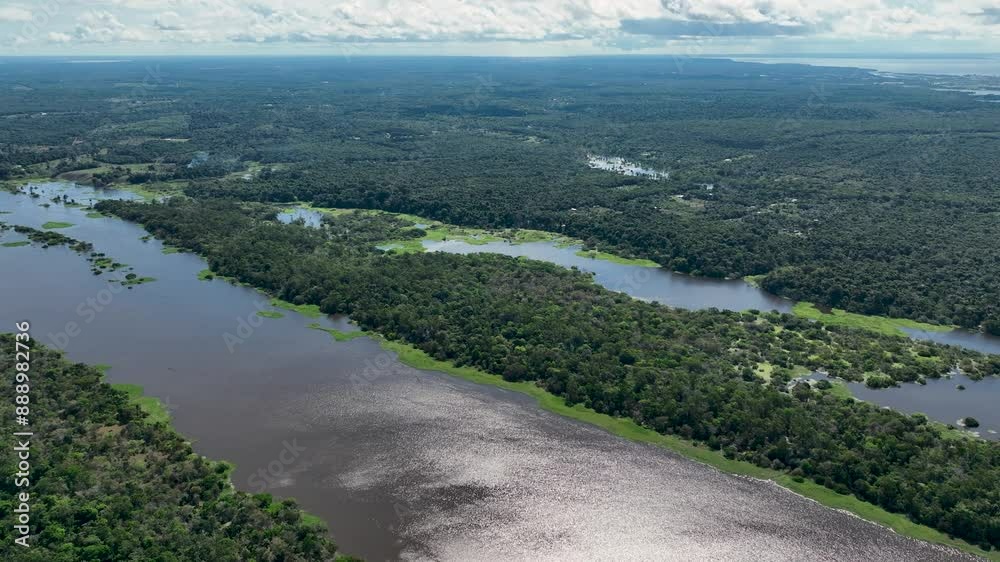 Amazon Rainforest At Manaus Amazonas Brazil. Capturing The Effects Of ...