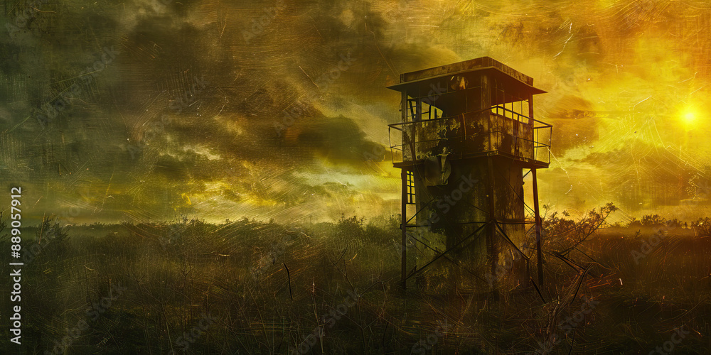 Vanished Vigilance of Freedom: An abandoned watchtower, its warning ...