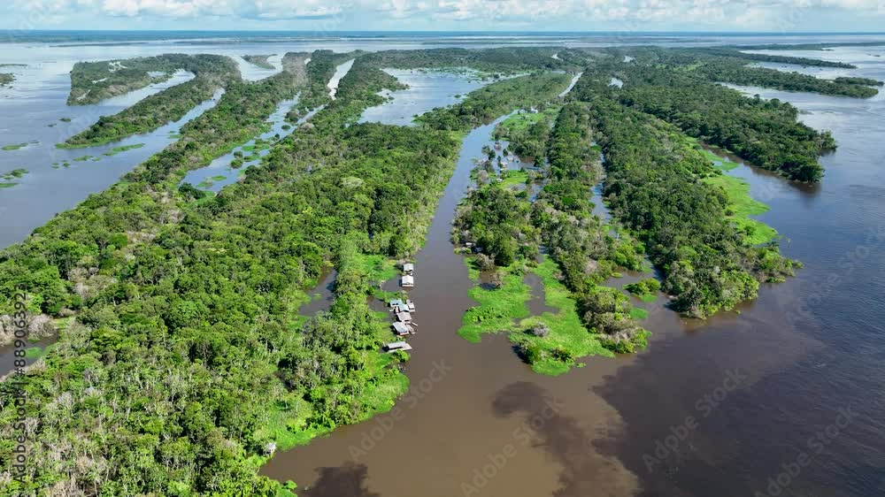 Amazonian Rainforest At Manaus Amazonas Brazil. Capturing The Effects ...