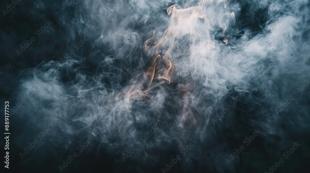Abstract black smoke background Smoke is a mixture of particles and ...