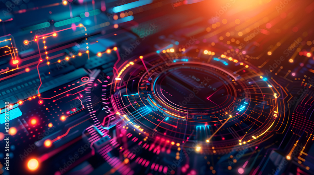digital data concept. abstract background of binary code and technology ...