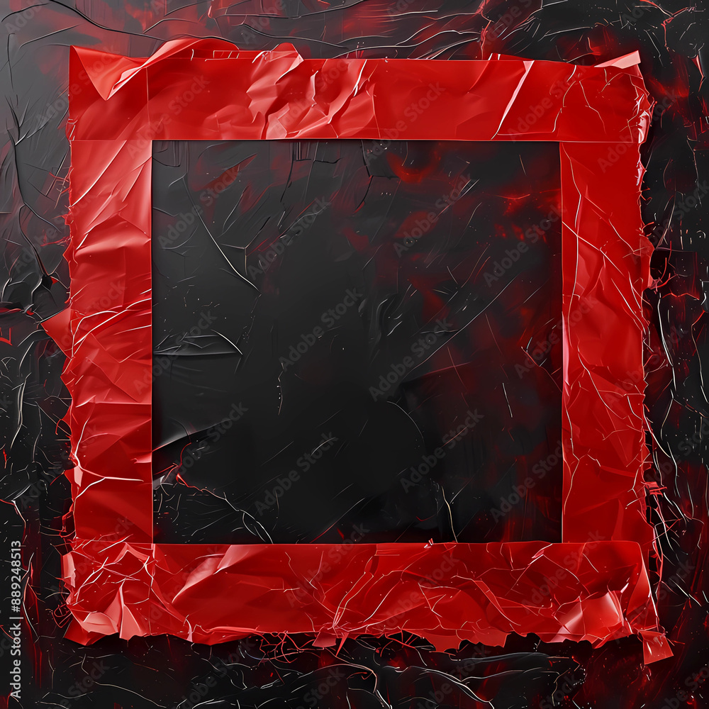 Realistic plastic wrap overlay for album cover art design, providing a ...